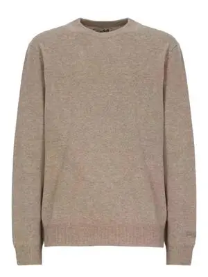 MC2 SAINT BARTH Crew-neck Lambswool Sweater - Neutrals