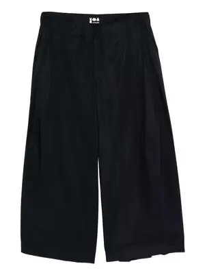 Labo.art Elasticated-waist Cropped Trousers - Blue