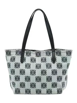 Loewe 2009 Anagram Canvas Tote Bag - Grey