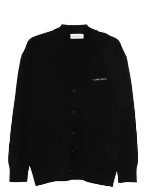 MARINE SERRE V-neck Cardigan - Black