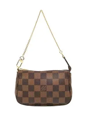 LOUIS VUITTON 2014 Damier Ebene Mini Pochette Accessoires Handbag - Brown