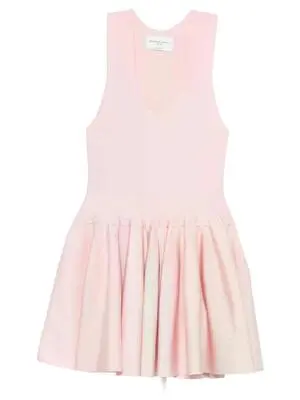 Brandon Maxwell Knit Mini Dress - Pink