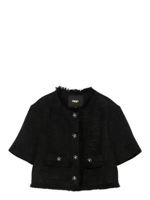 Maje Embellished Jacket - Black