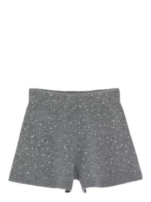 Maje Embellished Shorts - Grey