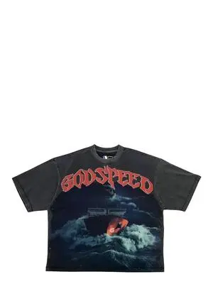 GODSPEED Sea Sick Graphic-print T-shirt - Black