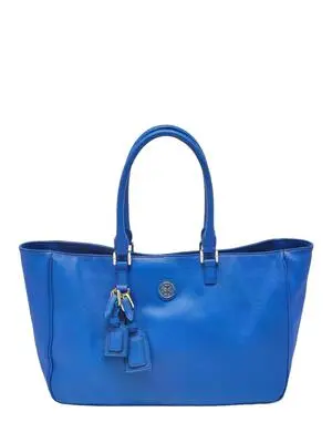 Tory Burch Roslyn Leather Charm Tote - Blue