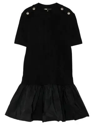 Maje Bubble-hem Mini Dress - Black