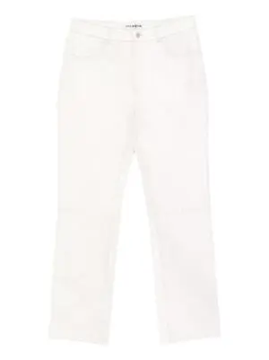 COLE BUXTON Cracked-finish Trousers - White