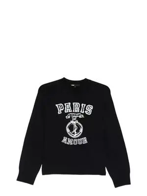 Maje Paris Motif Sweatshirt - Blue