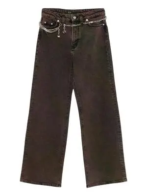 Maje Chain-belt Jeans - Brown