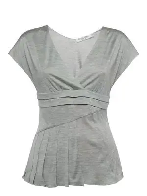Dior Short-sleeve Blouse - Grey