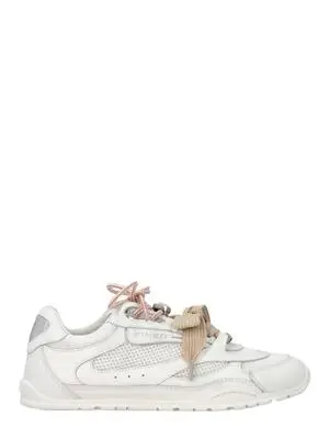 Pinko Logo Lettering Lace-up Sneakers - White