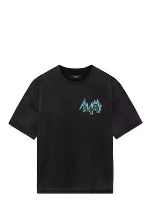 Amiri Crystal Flames T-shirt - Black