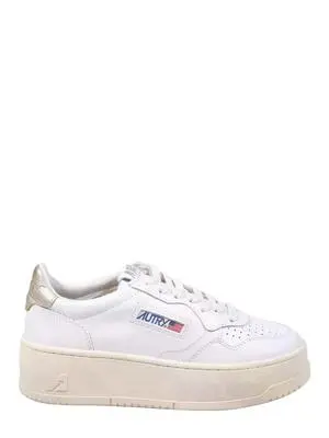AUTRY Logo Platform Sneakers - White