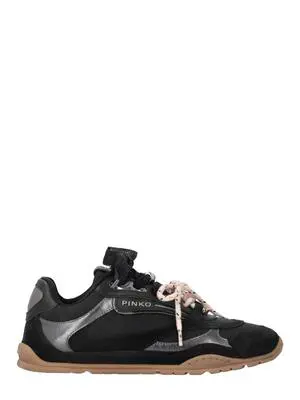 Pinko Panelled Lace-up Sneakers - Black