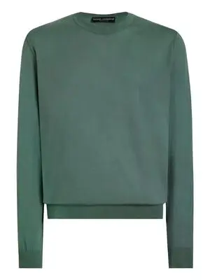 Dolce & Gabbana Crew-neck Long-sleeve Sweater - Green