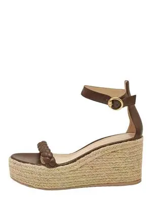 GIANVITO ROSSI Merida Wedged Sandals - Brown
