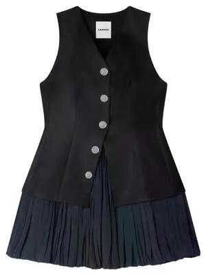 Sandro Layered Sleeveless Dress - Black