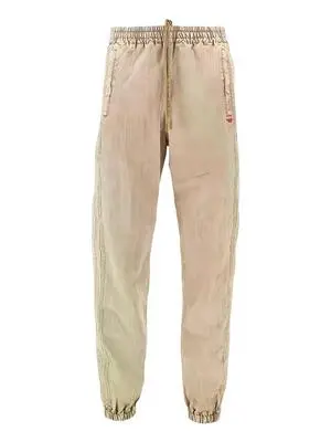 DIESEL Drawstring Side Stripe Trousers - Neutrals
