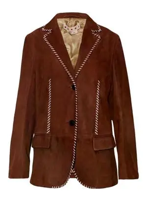 Marni Leather Jacket - Brown