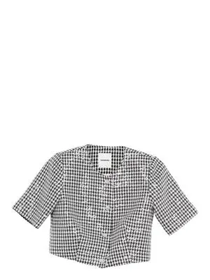 Sandro Houndstooth Jacket - Black