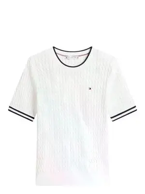 Tommy Hilfiger Cable-knit Top - White