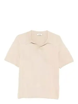 Sandro Short-sleeve V-neck T-shirt - Neutrals