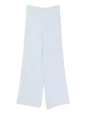 Sandro Sequin-striped Trousers - Blue