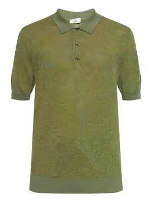 Etro Patterned Polo Shirt - Green