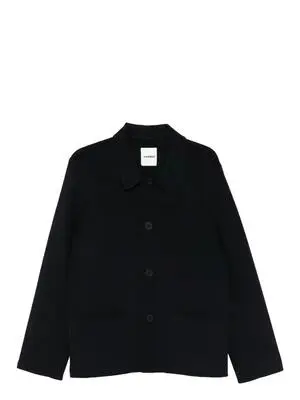 Sandro Buttoned Patch-pocket Jacket - Blue