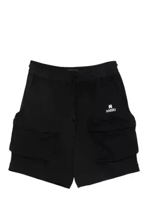 Amiri Cargo Track Shorts - Black