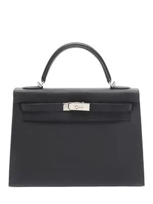 Hermès 32 Kelly Top-handle Bag - Black