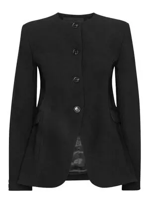 Remain Birger Christensen Flared Fitted Jacket - Black