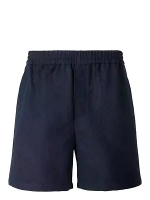 Balmain Monogram Bermuda Shorts - Blue