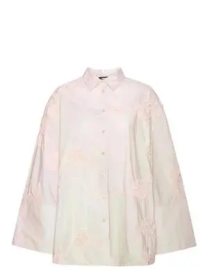 ROTATE BY BIRGER CHRISTENSEN Flower Embellished Oversized Shirt - Pink