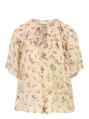 ISABEL MARANT Floral Tie Blouse