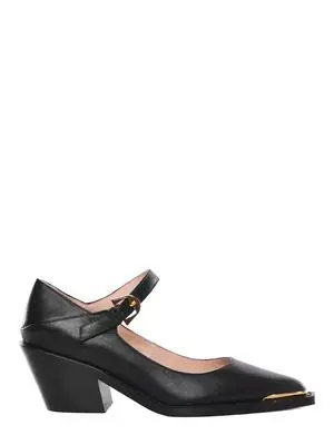 COCCINELLE Strap Leather Pumps - Black