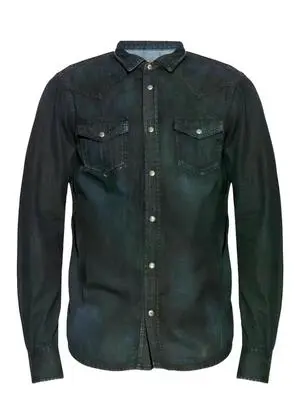 DIESEL® D-vega Chest-pocket Shirt - Blue