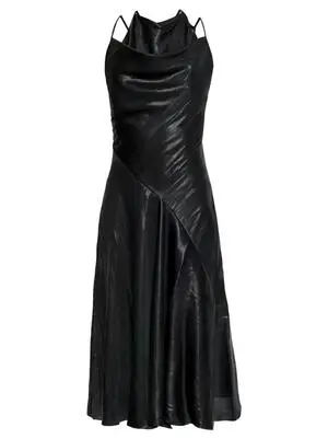 DIESEL Cowl-neck Midi Dress - Black