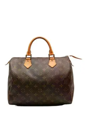LOUIS VUITTON 1995 Monogram Speedy 30 Boston Bag - Brown