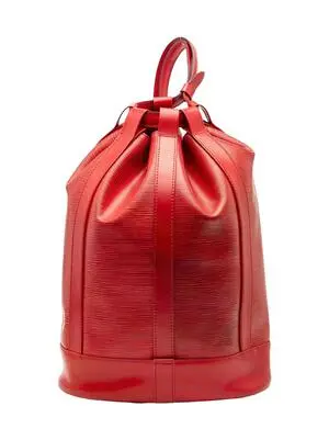LOUIS VUITTON 1995 Epi Randonnee Pm Backpack - Red