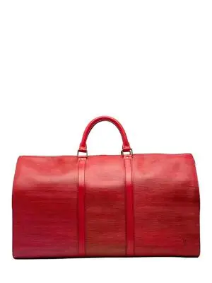 LOUIS VUITTON 1990 Epi Keepall 50 Travel Bag - Red