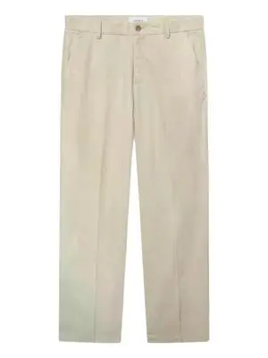 LES DEUX Pleated Straight Leg Trousers - Neutrals