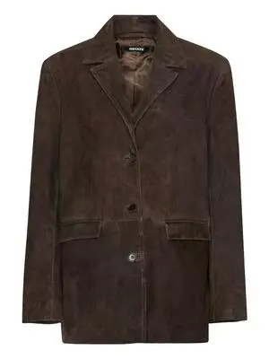 ROTATE BY BIRGER CHRISTENSEN Suede Blazer - Brown