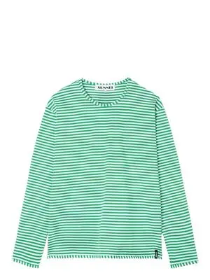 Sunnei Striped Long-sleeve T-shirt - Green
