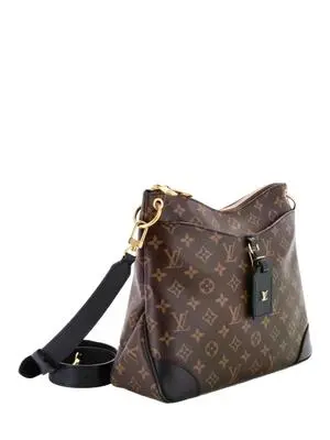 LOUIS VUITTON Odeon NM Handbag Monogram Canvas MM Brown
