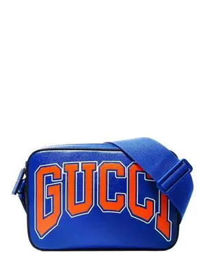 Gucci Logo-print Shoulder Bag - Blue