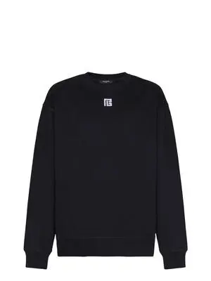 Balmain Logo-embroidered Sweatshirt - Black