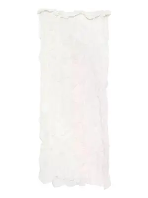 ROISIN PIERCE Asymmetric Hem Maxi Skirt - White