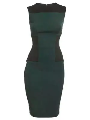 Victoria Beckham Colour-block Midi Dress - Green